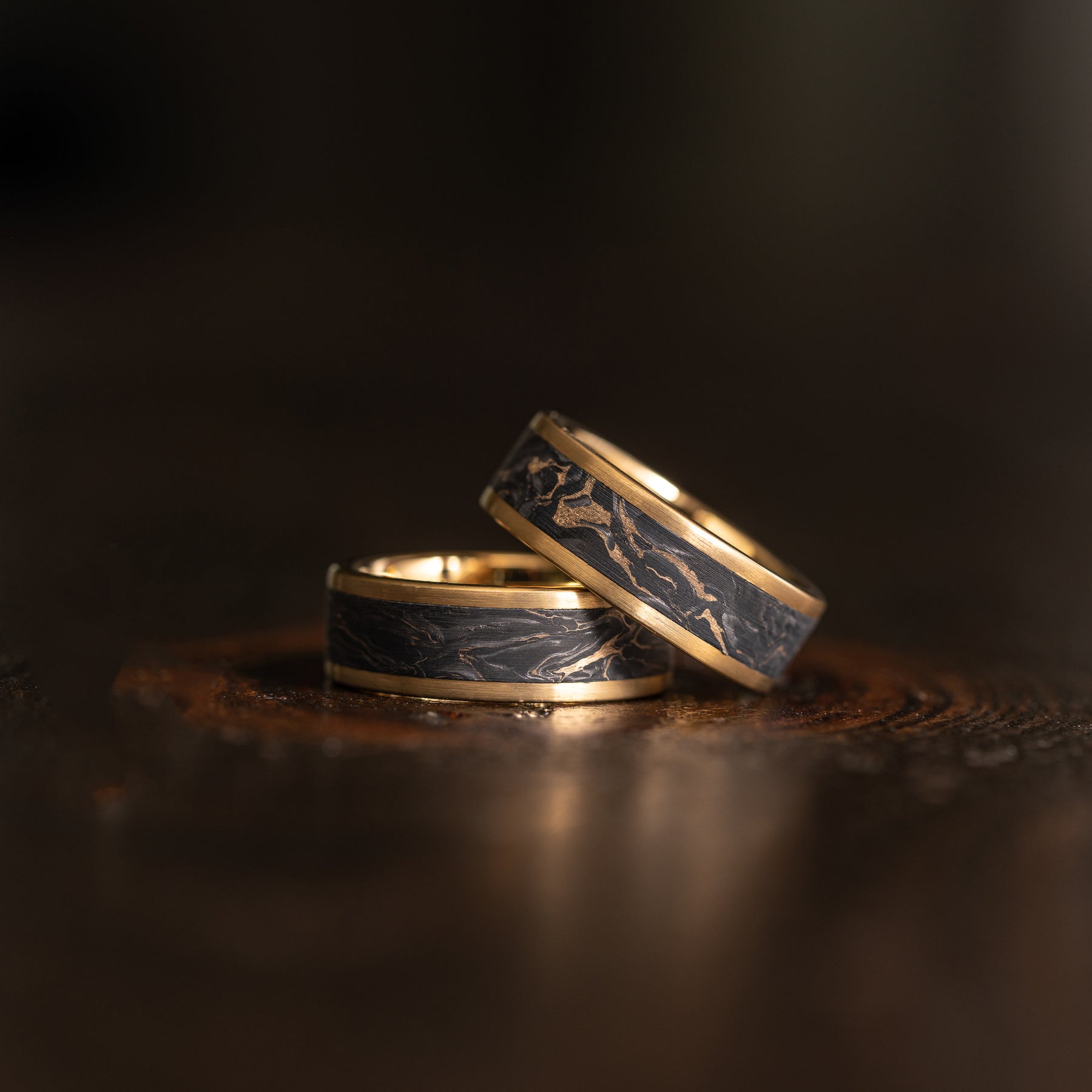 Forged Carbon Fiber Rings- Wedding Bands by Rings by Lux - RBL