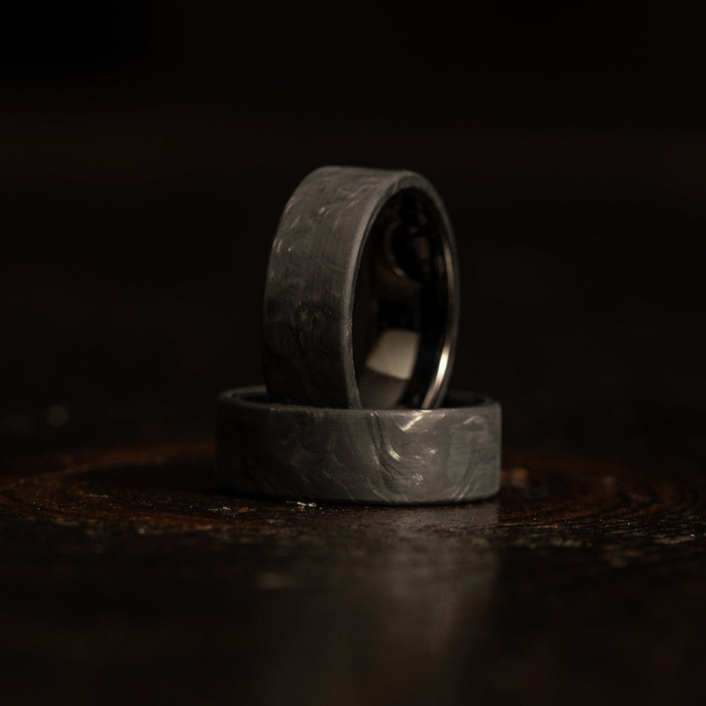 Forged Carbon Fiber Rings- Wedding Bands by Rings by Lux - RBL